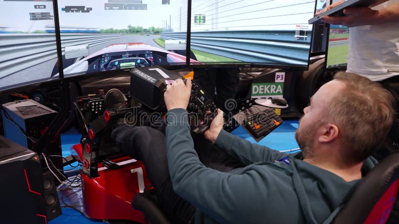 Realistic Advanced Dedicated Sim Racing Hardware Simulator Setup Stock ...