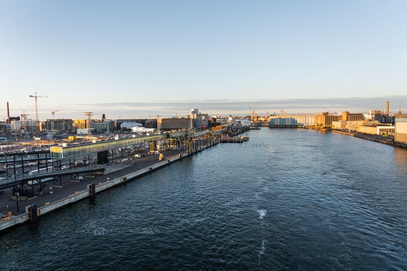 Helsinki Finland West Harbour Seen at Sunset Editorial Photography ...