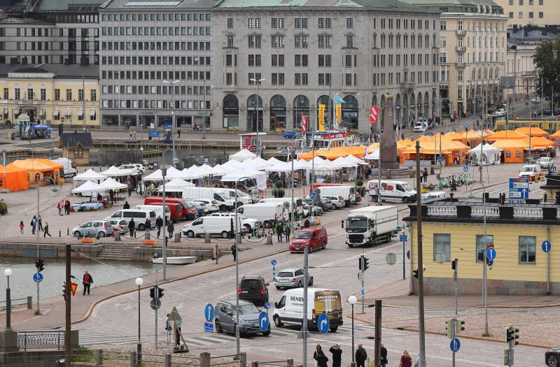 Helsinki Market Square View Editorial Photo - Image of attraction ...