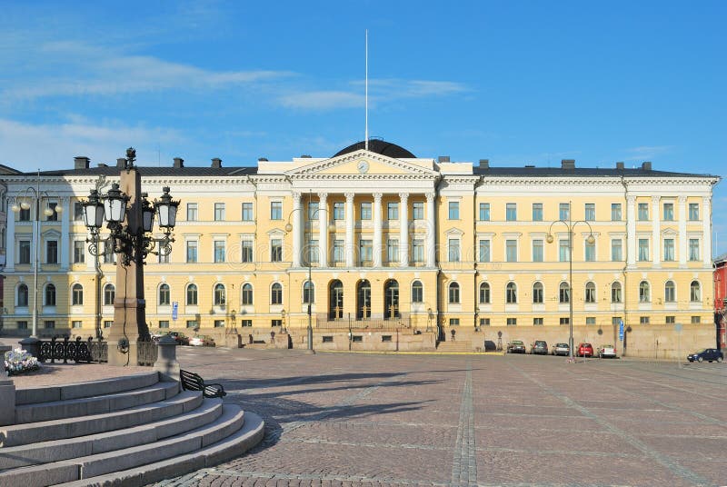 Helsinki. Senate Square stock image. Image of evening - 50208669