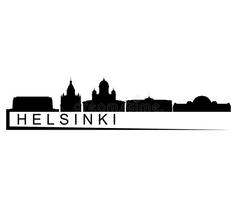 Helsinki skyline pop stock vector. Illustration of architecture - 58080436