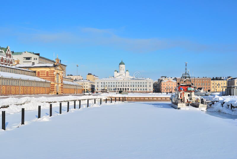 Helsinki in winter stock image. Image of historic, finland - 22804825