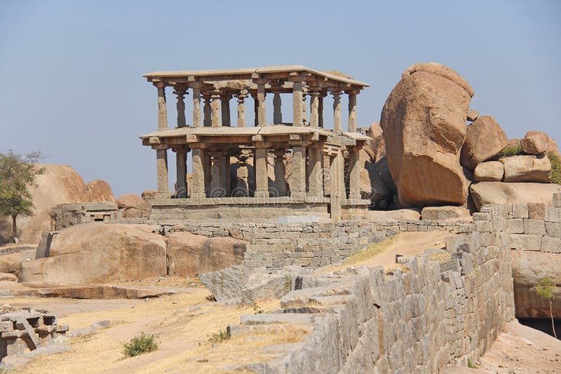 Hemakuta Hill, Temple in Hampi. Karnataka, India Stock Photo - Image of ...
