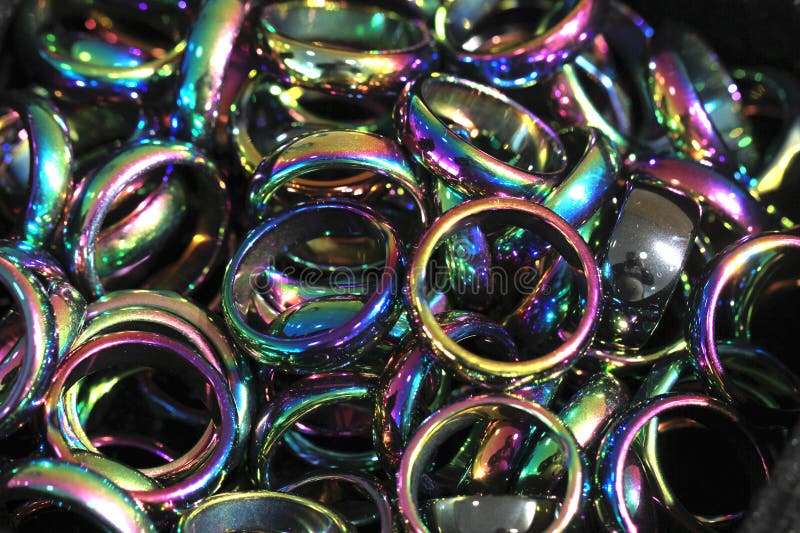 Hematite color rings stock photo. Image of precious - 315665840