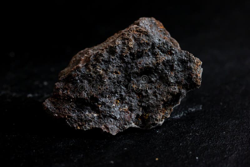 Hematite Rock Iron Ore, Haematite Isolated Stock Image - Image of ...