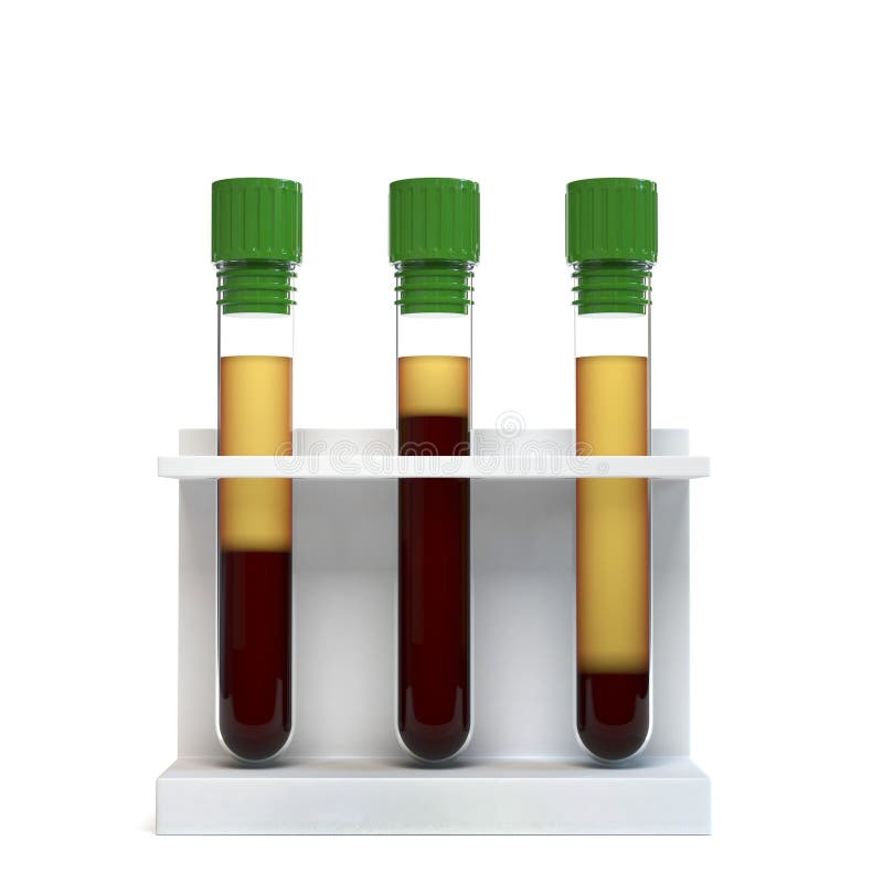 Hematocrit test concept. stock illustration. Illustration of cell ...