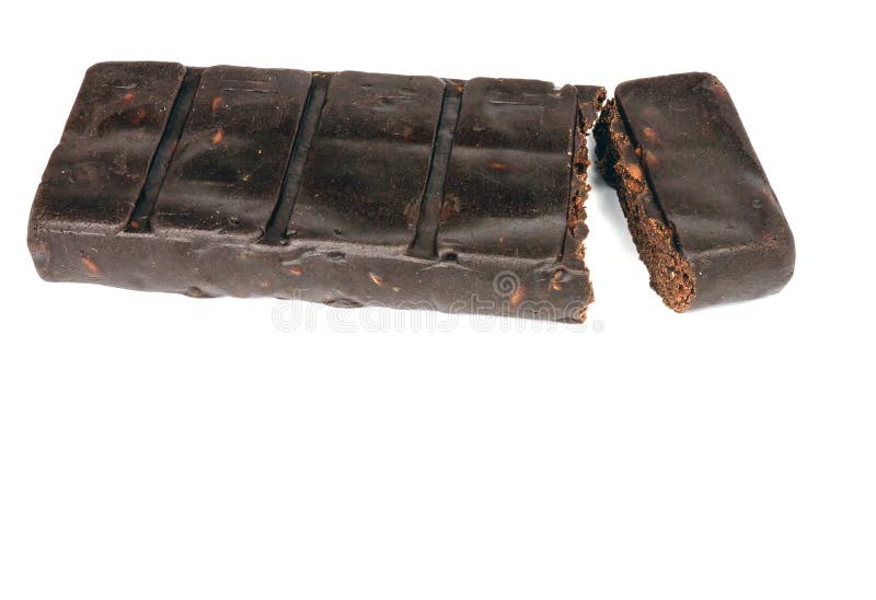 Hematogen Candy Bar with a Piece Separated on White Stock Photo - Image ...