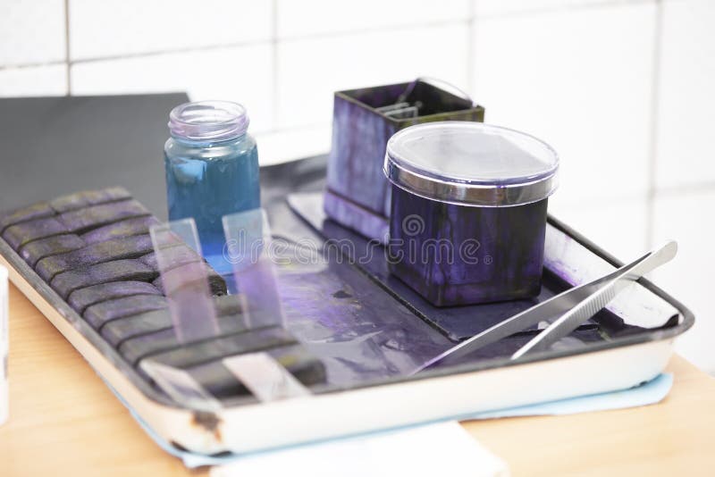 Hematoxylin and Eosin Solution Stock Image - Image of fluid, acid ...