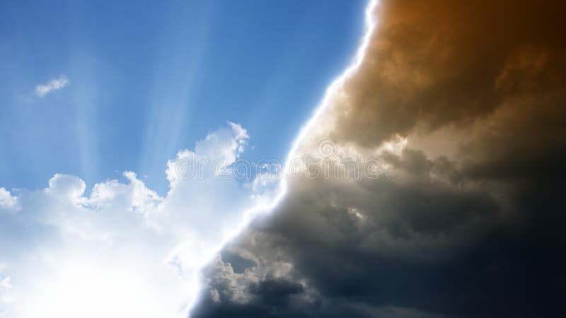 Hemel en hel stock afbeelding. Image of energie, apocalyptisch - 23596347