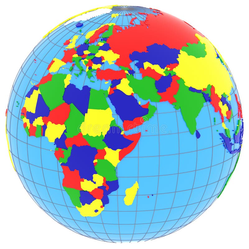 Hemisferio Occidental En El Globo Stock de ilustración - Ilustración de ...