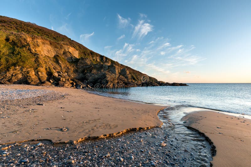 Hemmick Beach stock photo. Image of ocean, seashore, britain - 48246528