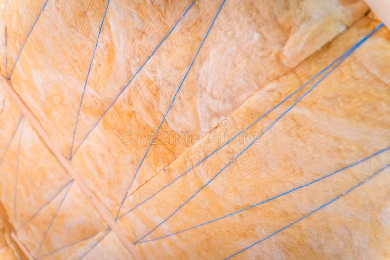 Hemming Roof Insulation with Polypropylene Thread Stock Photo - Image ...