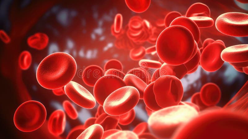 Hemoglobin Red Blood Cells are Isolated on a Transparent Background ...