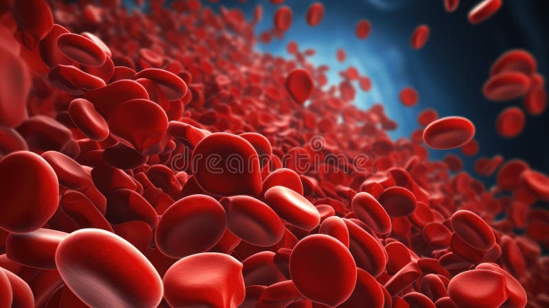 Hemoglobin Red Blood Cells are Isolated on a Transparent Background ...