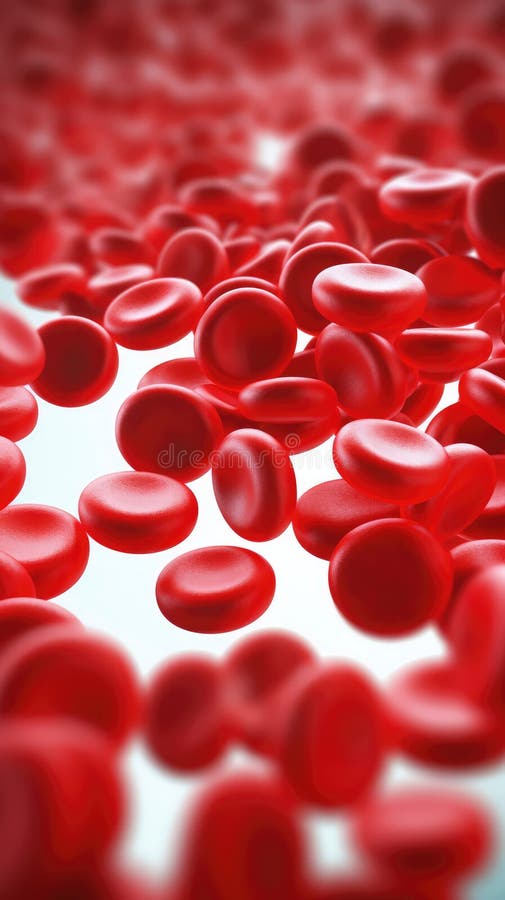 Hemoglobin Cells Floating in Blood Stock Illustration - Illustration of ...