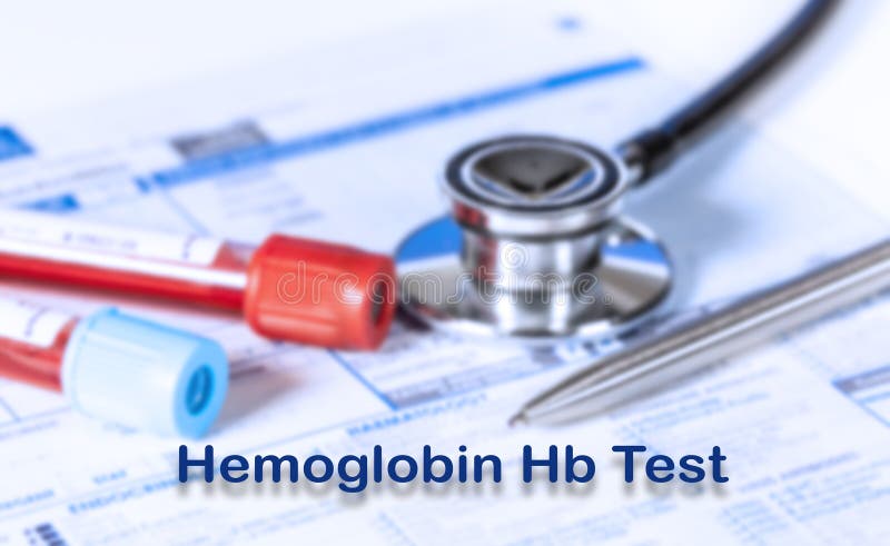 Hemoglobin Hb Test Testing Medical Concept. Checkup List Medical Tests ...
