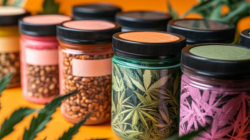 Hemp Product Packaging or Storage Ideas Glass Jars with Hemp Decor and ...