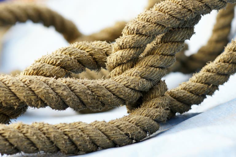 Hemp rope stock image. Image of cord, twist, strand, rope - 18633567