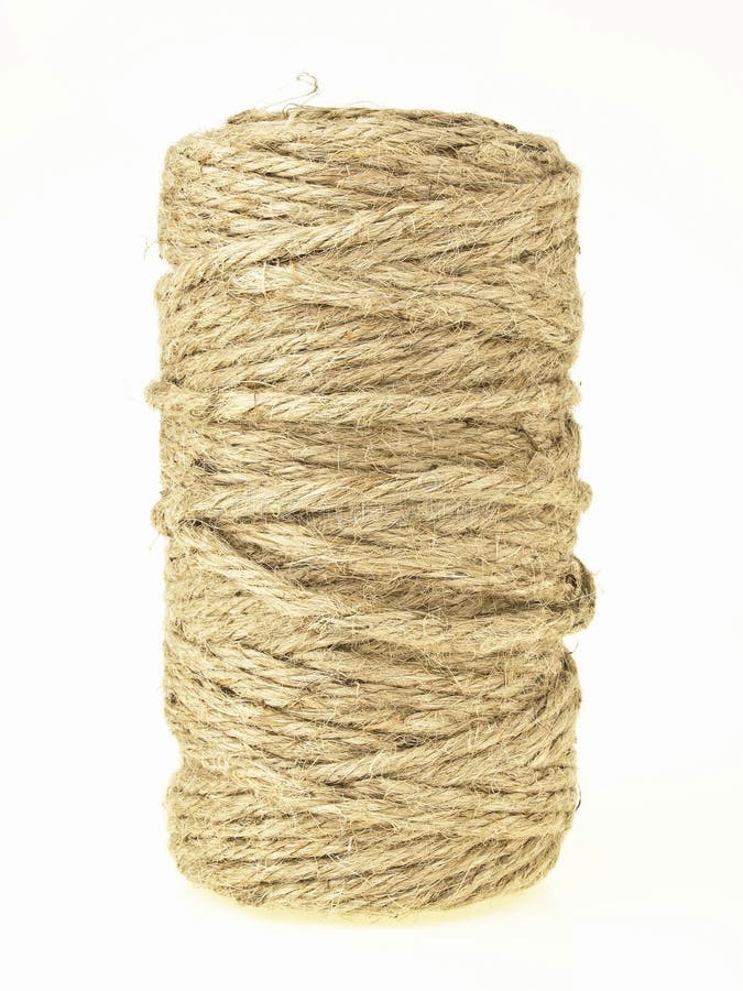 Hemp rope roll stock photo. Image of dirty, materials - 33111218