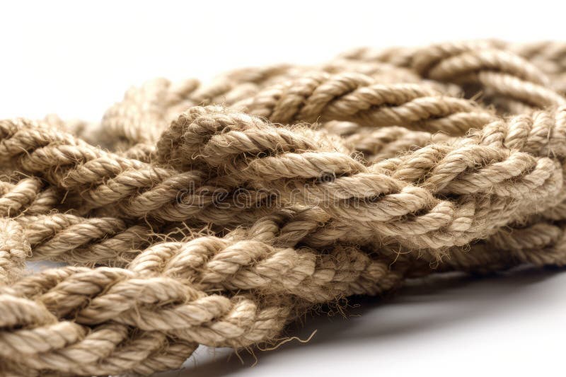 Hemp Rope Texture. High Resolution, Isolated on White Background. Stock ...