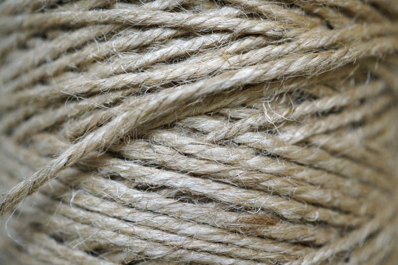Hemp Thread Macro Close Up Texture Stock Image - Image of hemp, natural ...