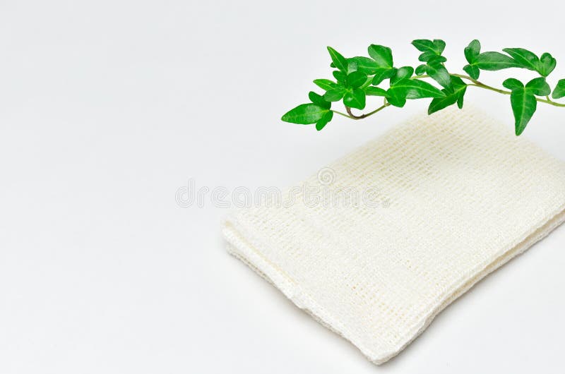 Hempen towel. stock image. Image of towel, hemp, beige - 25100537