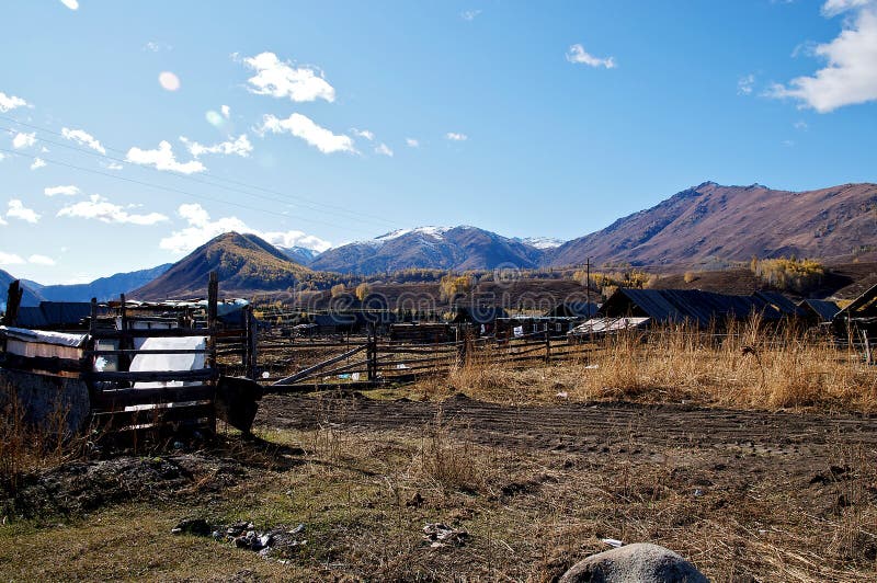Hemu village stock photo. Image of mountain, kanas, travel - 55793886