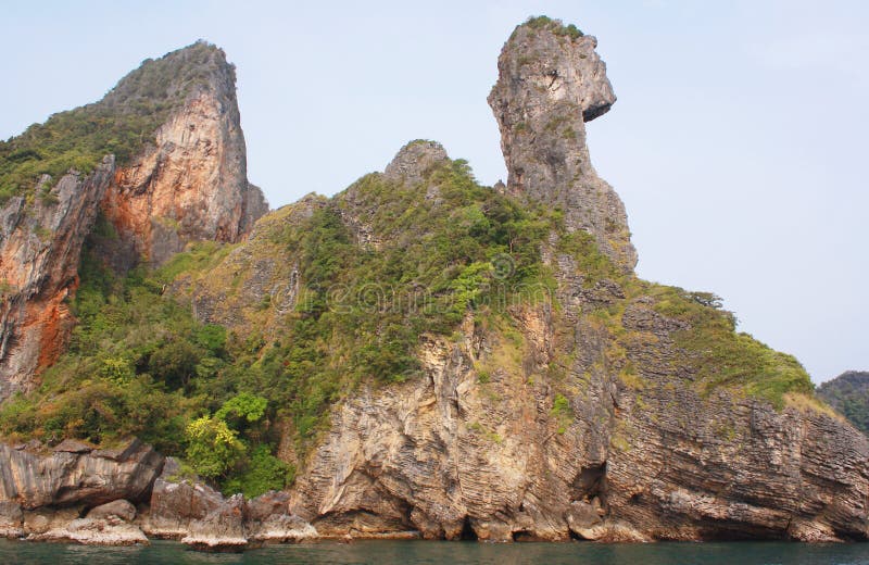 Hen and Chicken Islands, Krabi Thailand Stock Photo - Image of coastal ...