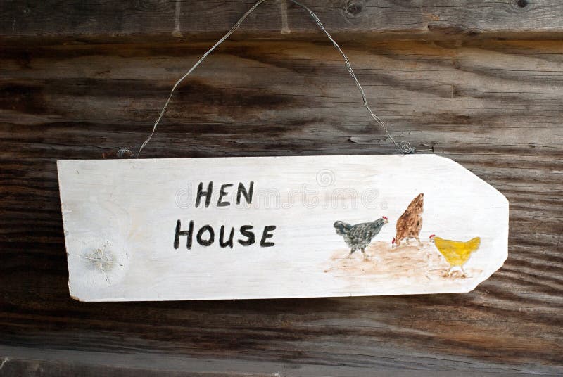 Hen House Sign stock photo. Image of grain, farming, brown - 20304640