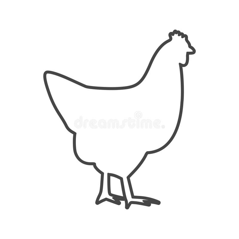 Hen Outline Stock Illustrations – 5,317 Hen Outline Stock Illustrations ...