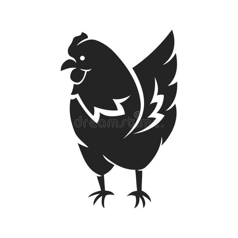 Hen Logo Template Isolated. Brand Identity. Icon Abstract Vector ...