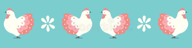 Chicken border frame card stock illustration. Illustration of babies ...