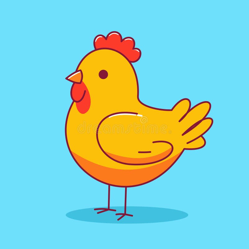 2d Cartoon Chicken Stock Illustrations – 117 2d Cartoon Chicken Stock ...