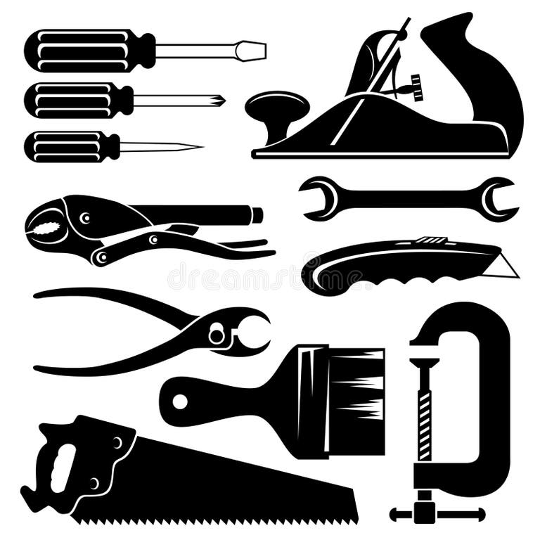 Hend tools stock illustration. Illustration of hand, cutters - 17445670