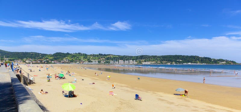 Hendaye Beach in the Pyrenees-Atlantiques Department and Nouvelle ... Hendaye Beach in the Pyrenees-Atlantiques Department and Nouvelle ...