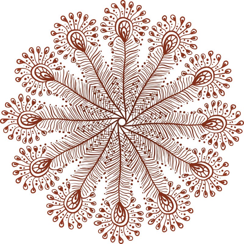 Henna Colors Flourish Artistic Background Stock Vector - Illustration ...