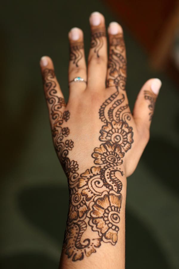 Henna design stock image. Image of skin, application - 76973681