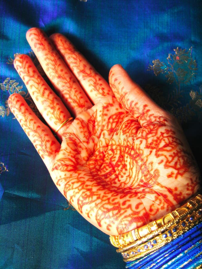 Henna hand stock image. Image of sari, clothing, india - 19942273