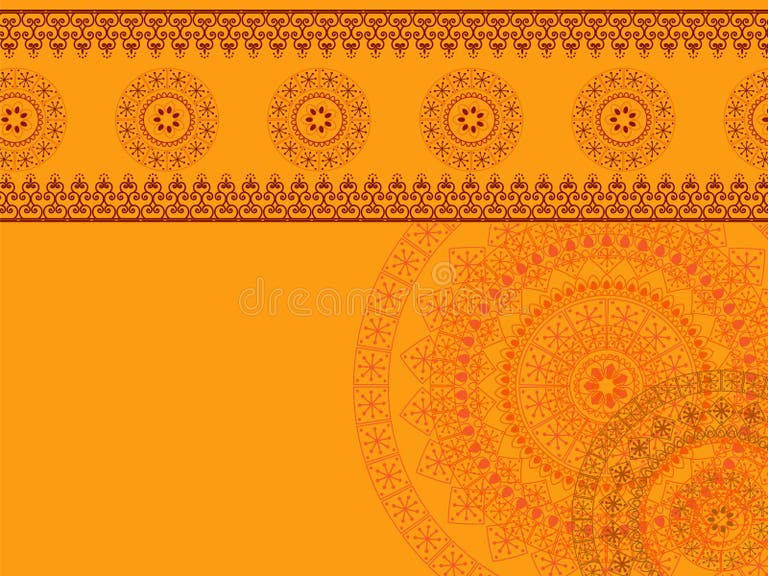 Henna mandala background stock illustration. Illustration of diwali ...