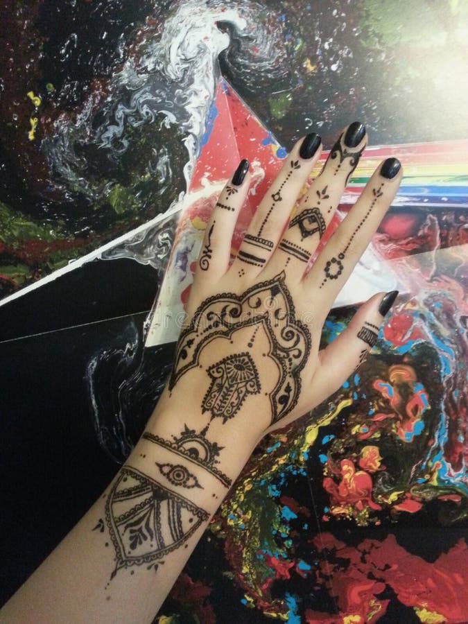 Hennah sleeve stock image. Image of hennah, sleeve, henbah - 96180047