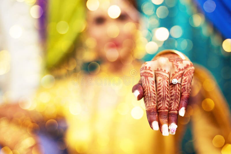 Hennatatuering, Indisk Brud Arkivfoto - Bild av flicka, kropp: 99616930