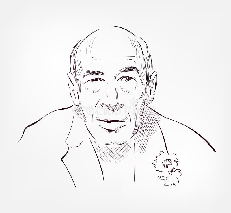 Henry Miller Vector Sketch Portrait Illustration Editorial Photography ...