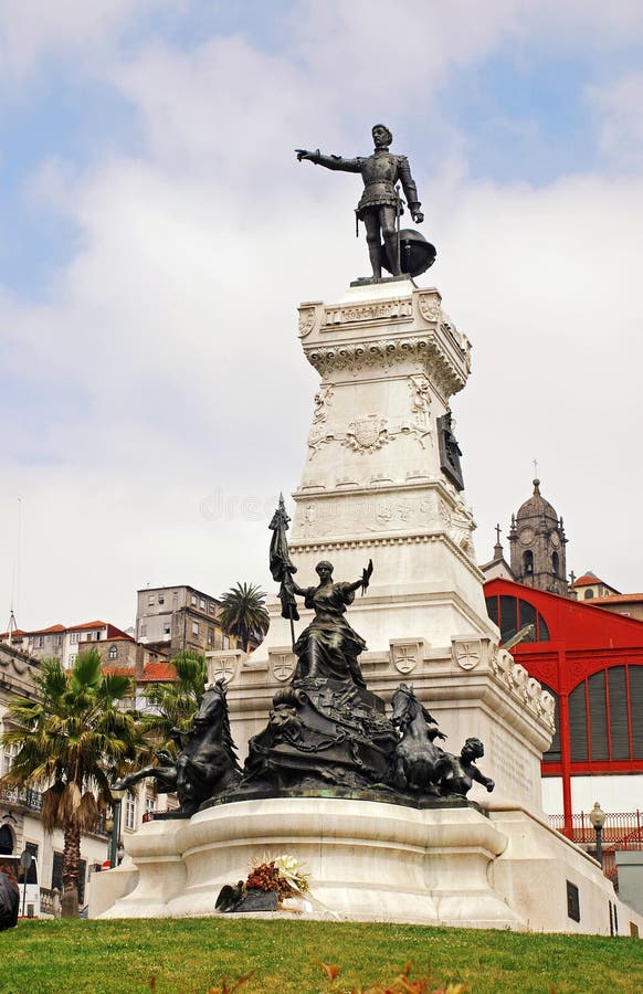 Henry the Navigator Monument, Porto, Portugal Stock Image - Image of ...