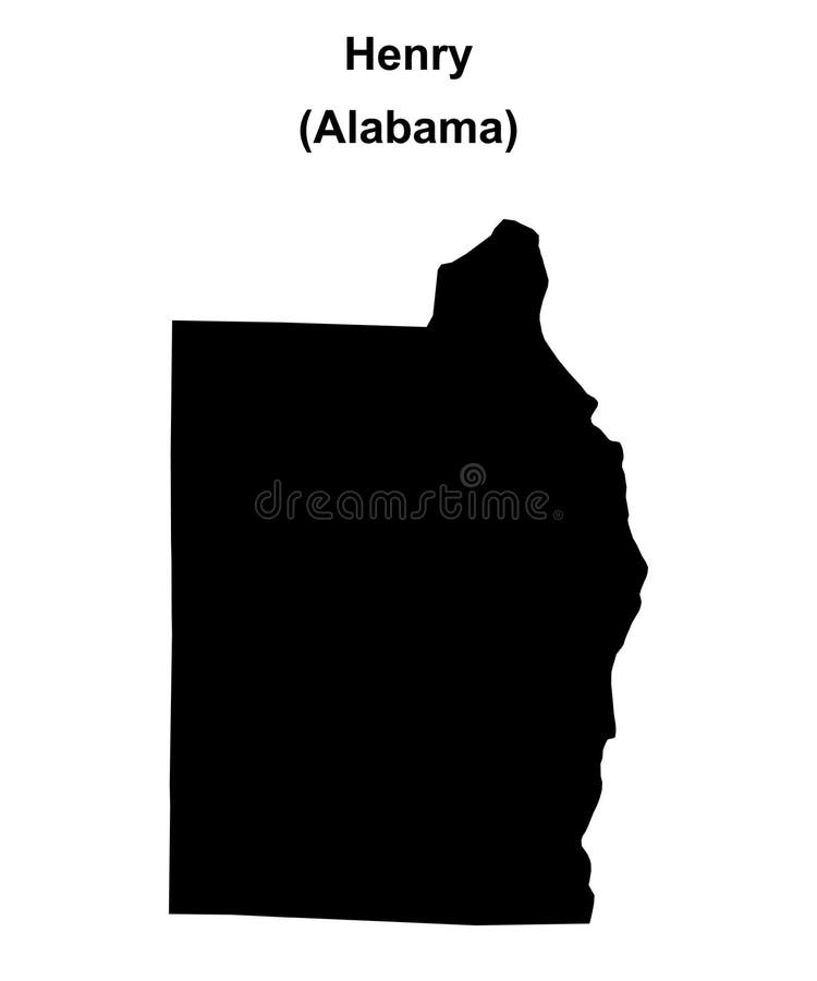 Henry outline map stock vector. Illustration of border - 357880401