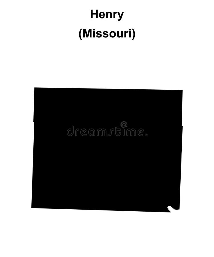 Henry outline map stock illustration. Illustration of shape - 357453380