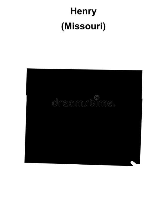 Henry outline map stock illustration. Illustration of shape - 357453380