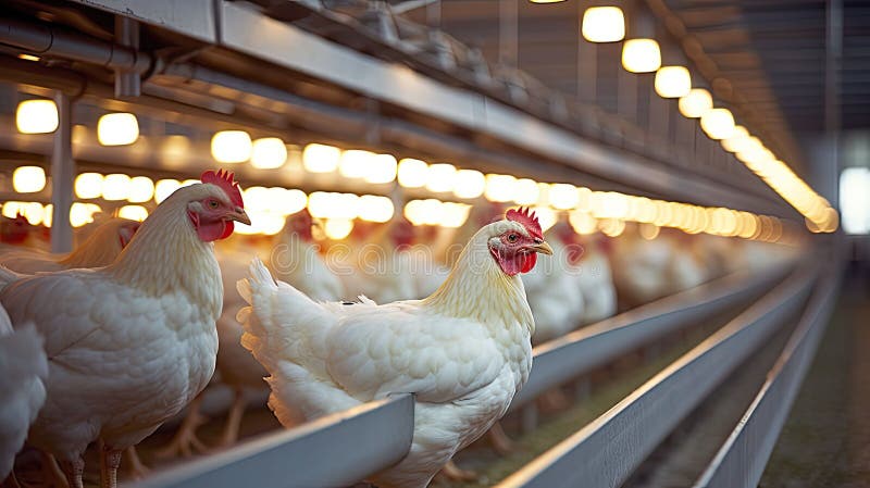 Hens Poultry Eggs Production Stock Illustration - Illustration of ...