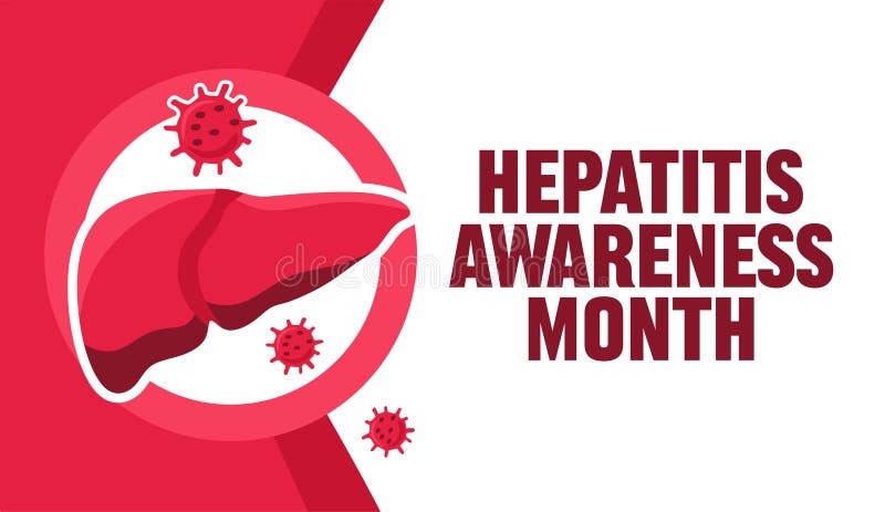 Hepatitis Awareness Month for All Hepatitis Sufferers Stock Vector ...