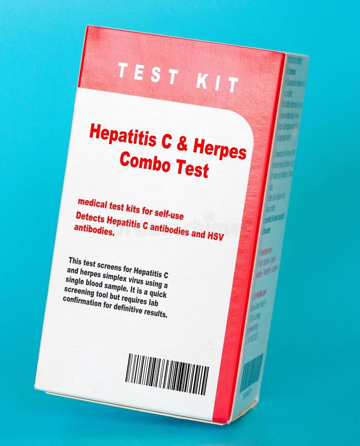 Hepatitis C Herpes Combo Test this Test Screens for Stock Photo - Image ...