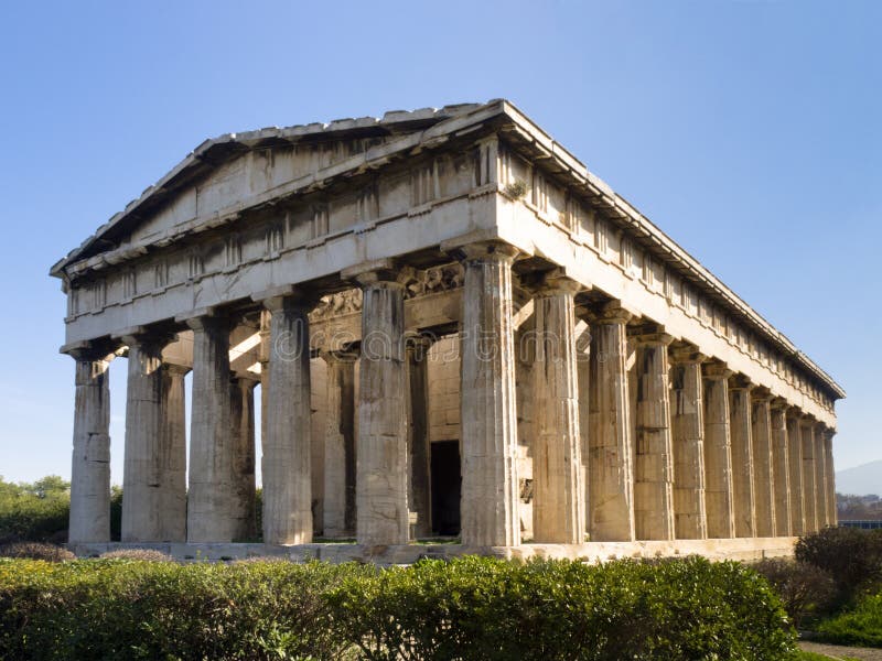 Hephaisteion ( Temple of Hephaistos and Athena ) Stock Photo - Image of ...